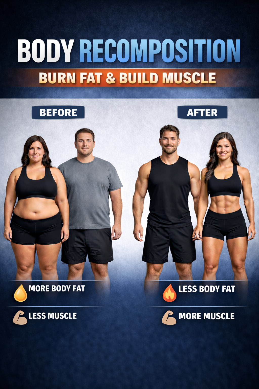 บอกหมด! Body Recomposition ทำยังไงให้หุ่นดี ลดไขมันสร้างกล้ามให้เห็นผลจริง